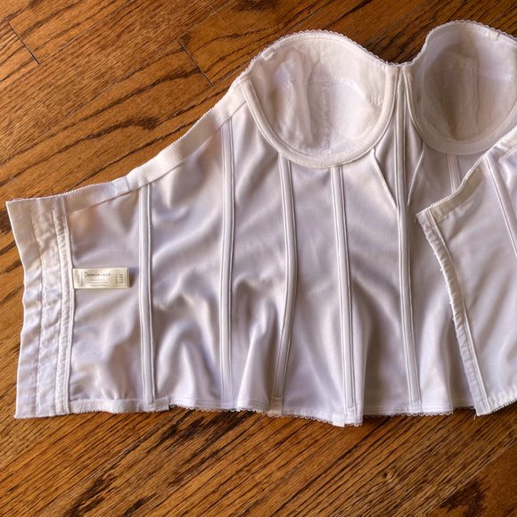 Dominique | Intimates & Sleepwear | Dominique White Satin Torsolette ...